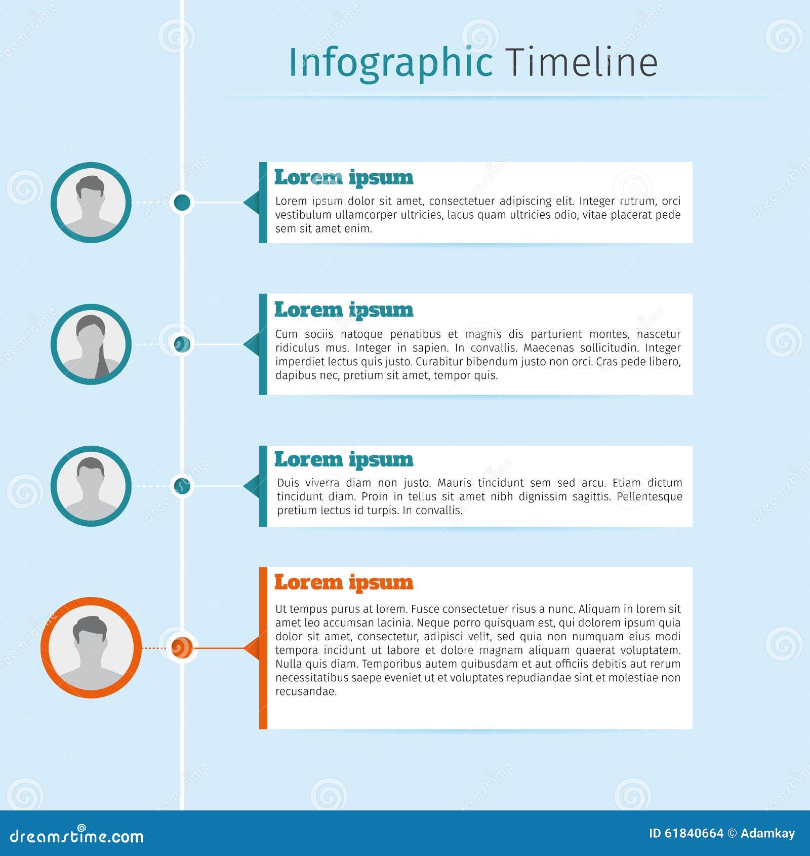 Personal Infographic Timeline Stock Vector - Illustration of ...
