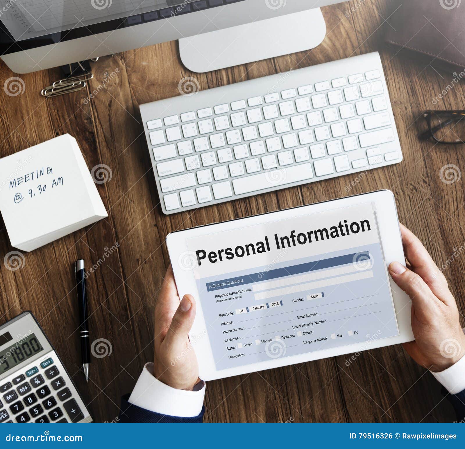 Personal Information Form Identity Concept Stock Photo - Image of ...