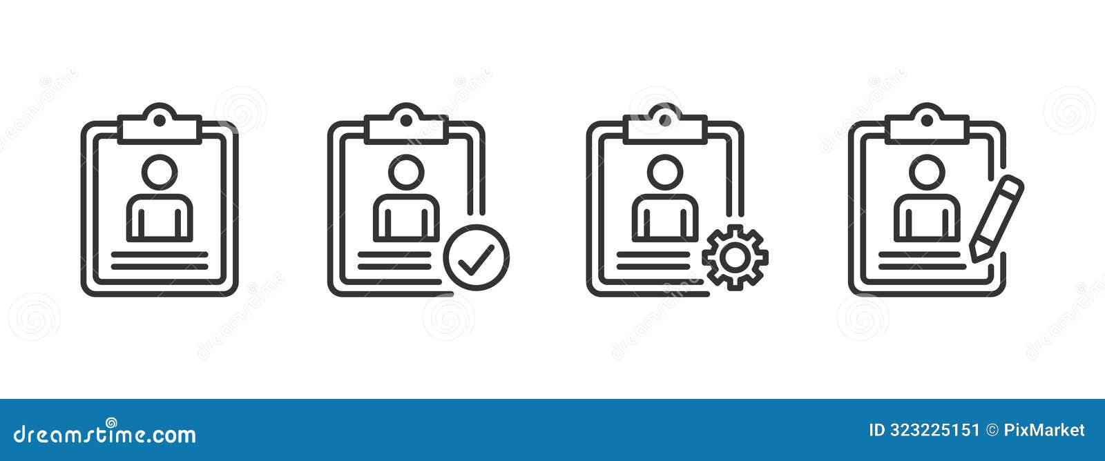 Personal, Information, Location, Man Icon. Simple Line, Outline Vector ...