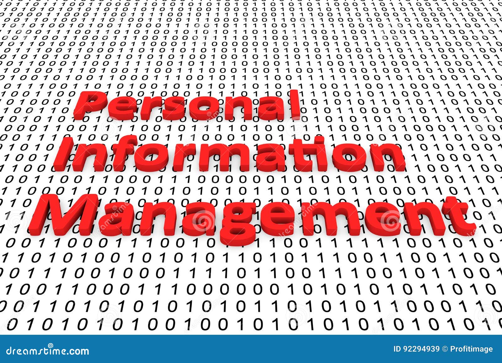 Personal Information Management Stock Illustration - Illustration of ...