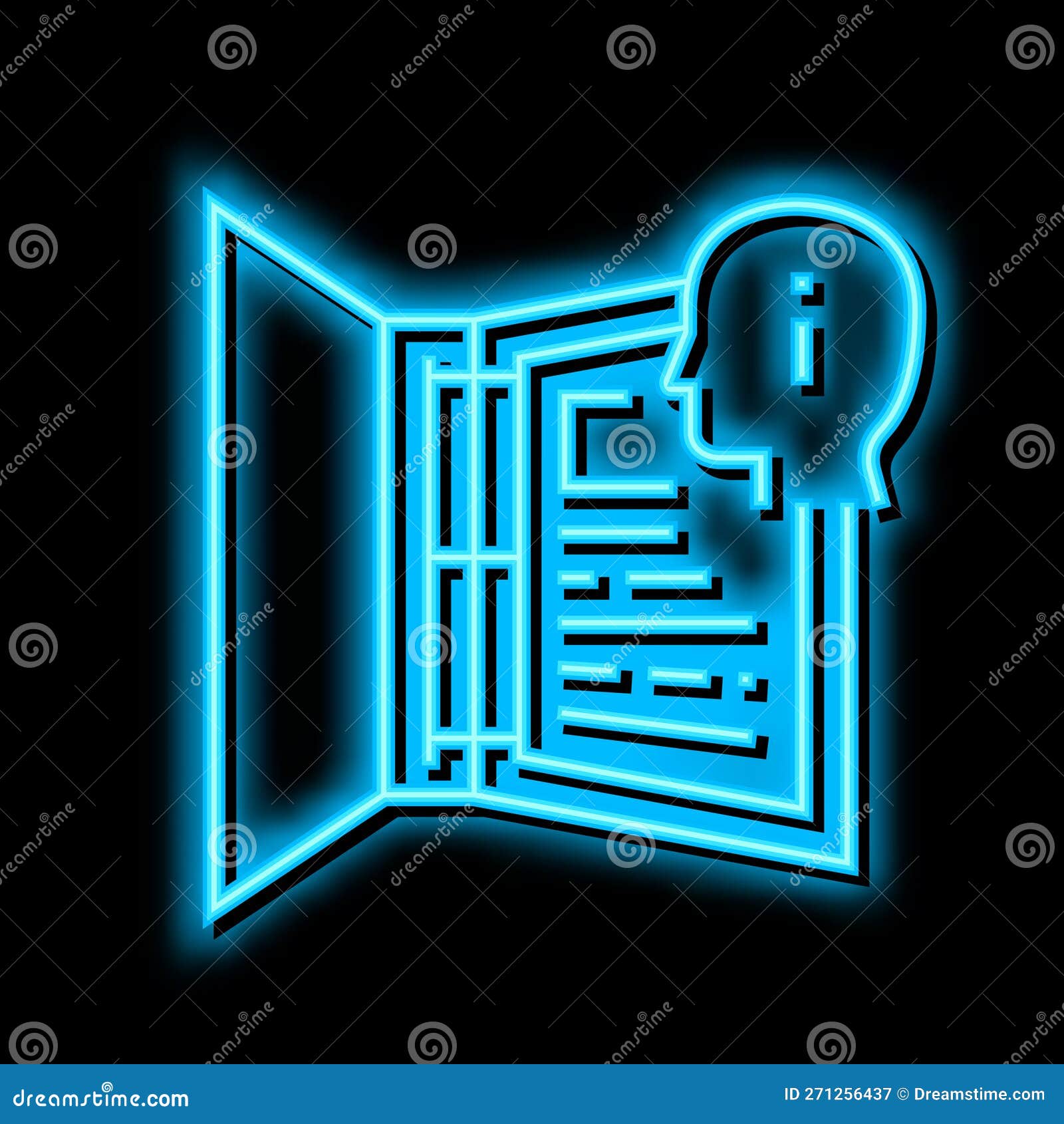 Personal Information Neon Glow Icon Illustration Stock Vector ...
