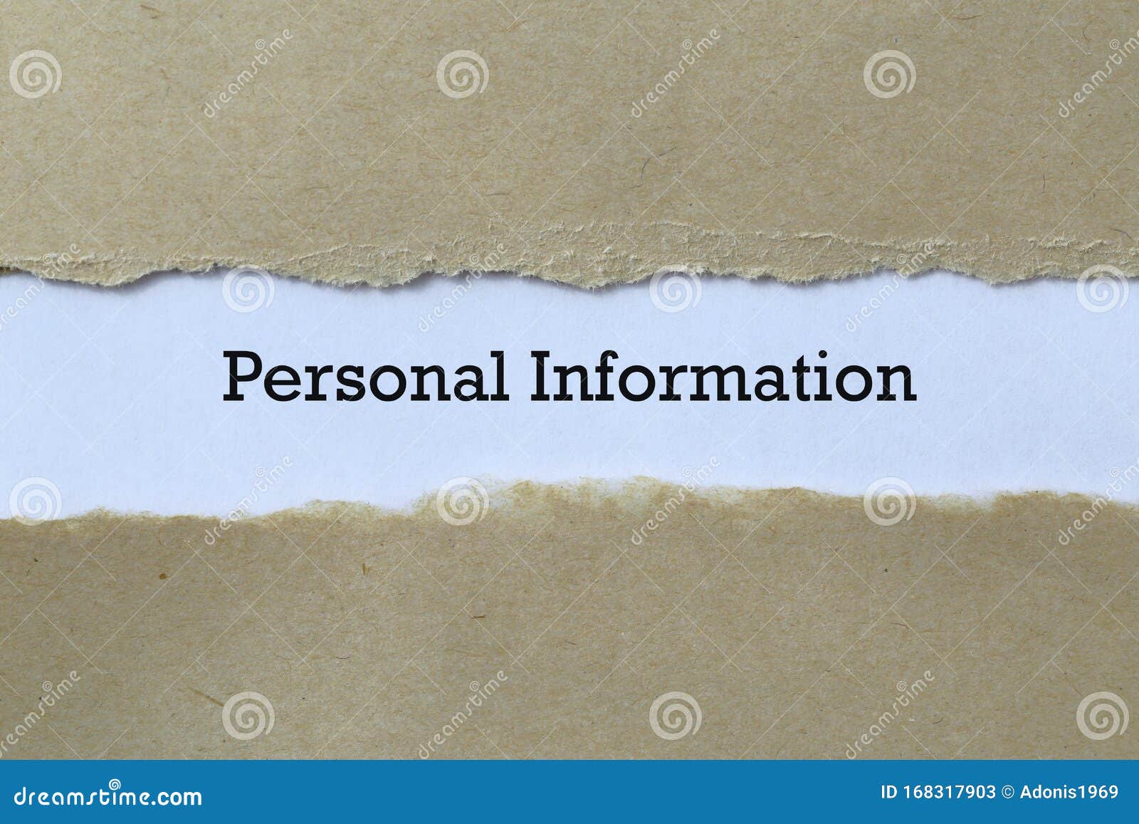 Personal Information on Paper Stock Image - Image of encryption ...