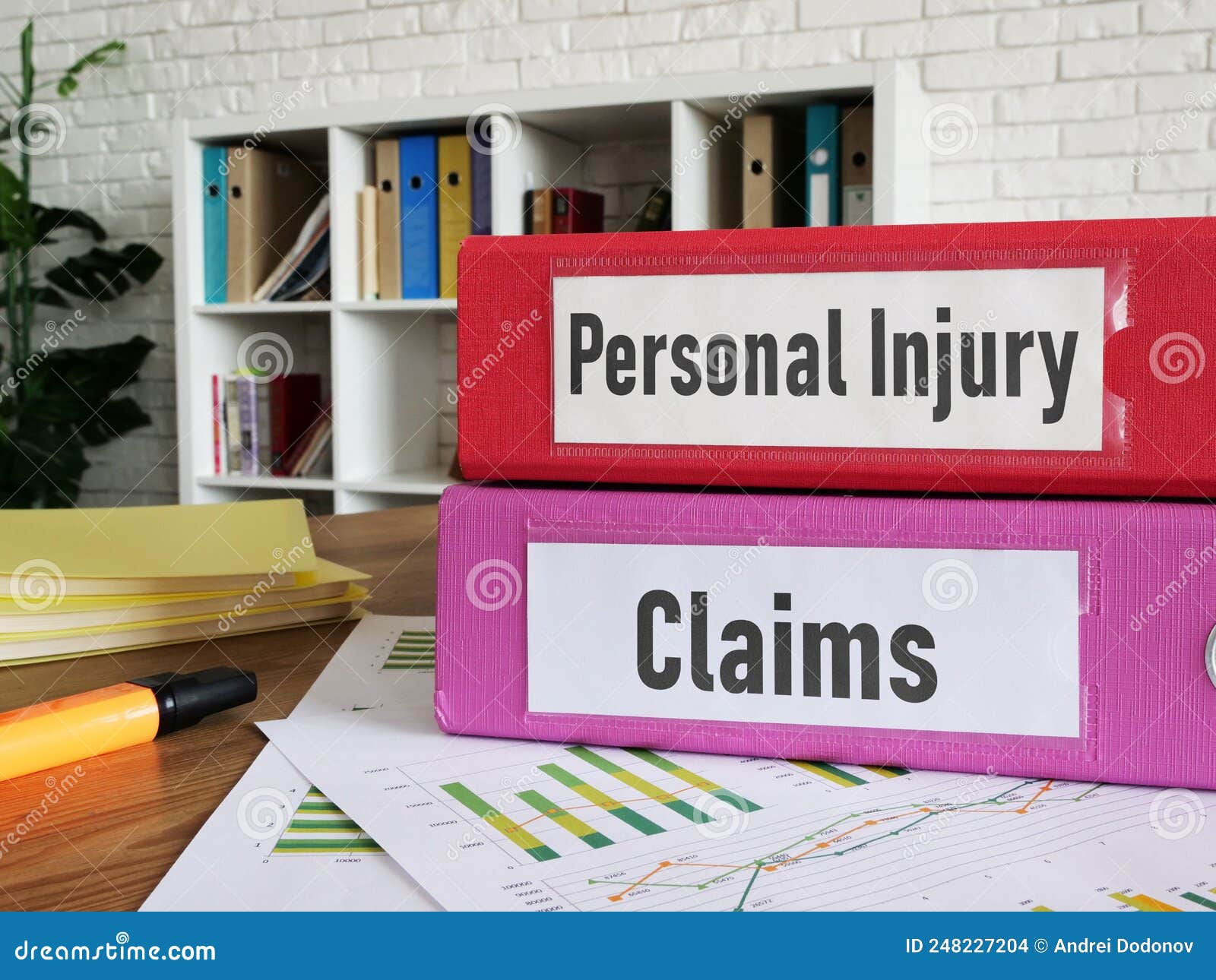 Personal Injury Claims are Shown Using the Text Stock Photo - Image of ...