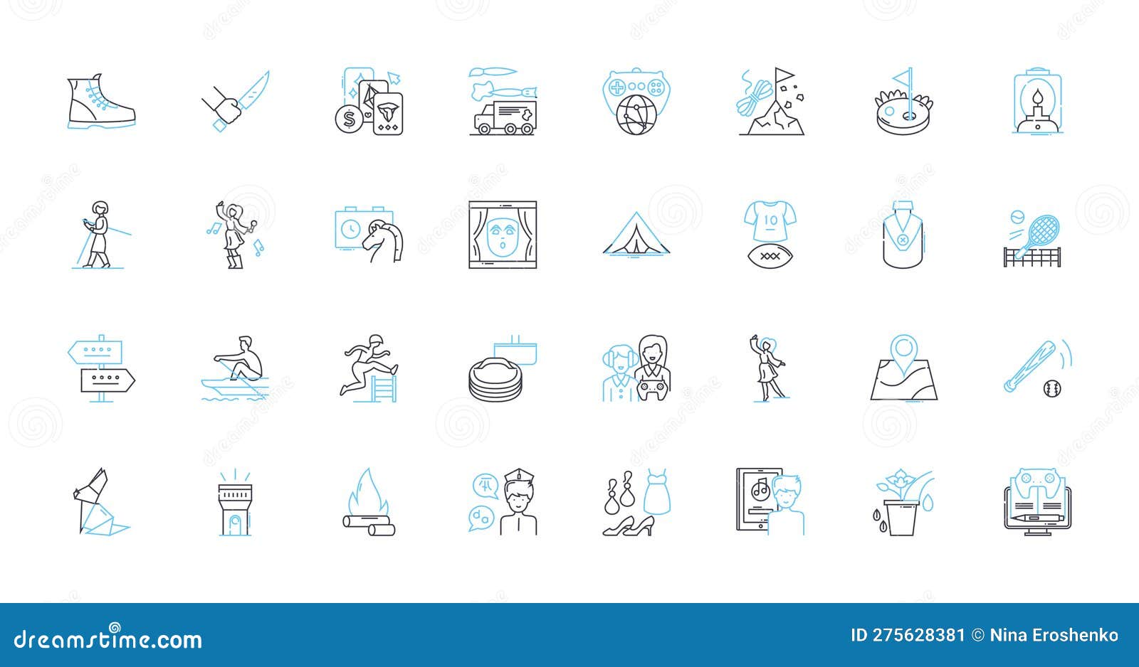 Personal Intelligence Linear Icons Set. Self-awareness, Insightfulness ...