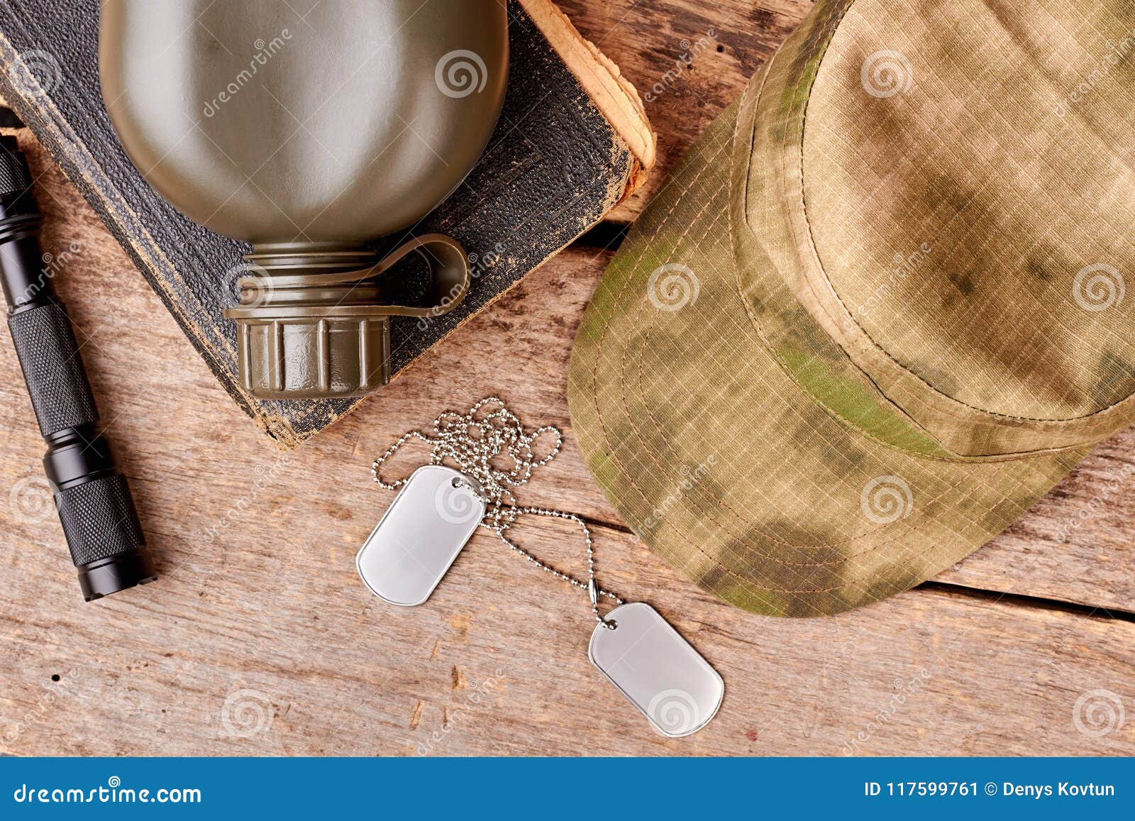 Personal Items of a Soldier, Flat Lay. Stock Image - Image of army ...