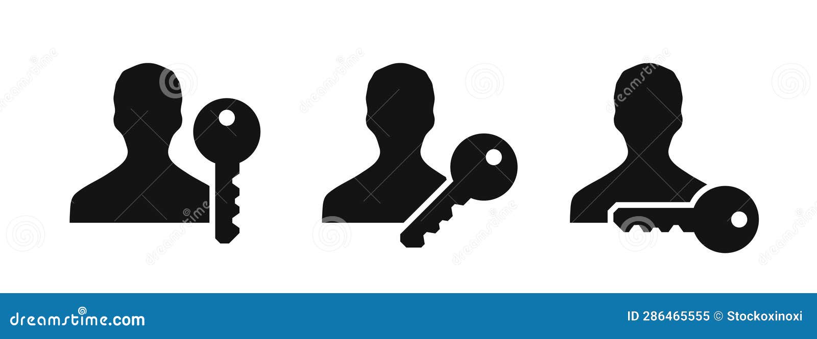 Personal Key Vector Illustration Icon Stock Vector - Illustration of ...