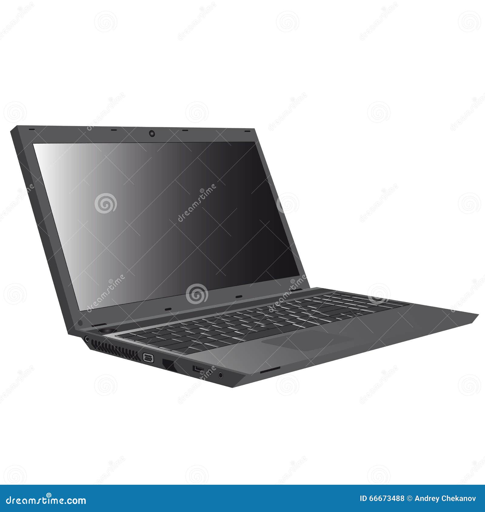 Personal Laptop Computer Image Stock Vector - Illustration of monitor ...