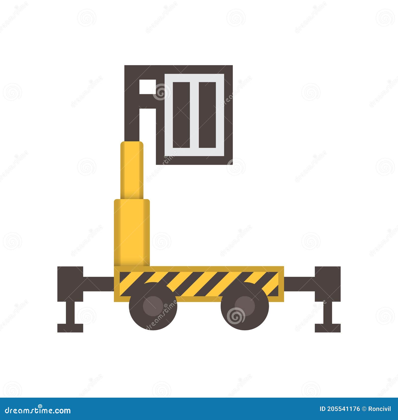 Personal Lift or Industrial Tools Vector Icon Design Stock Vector ...