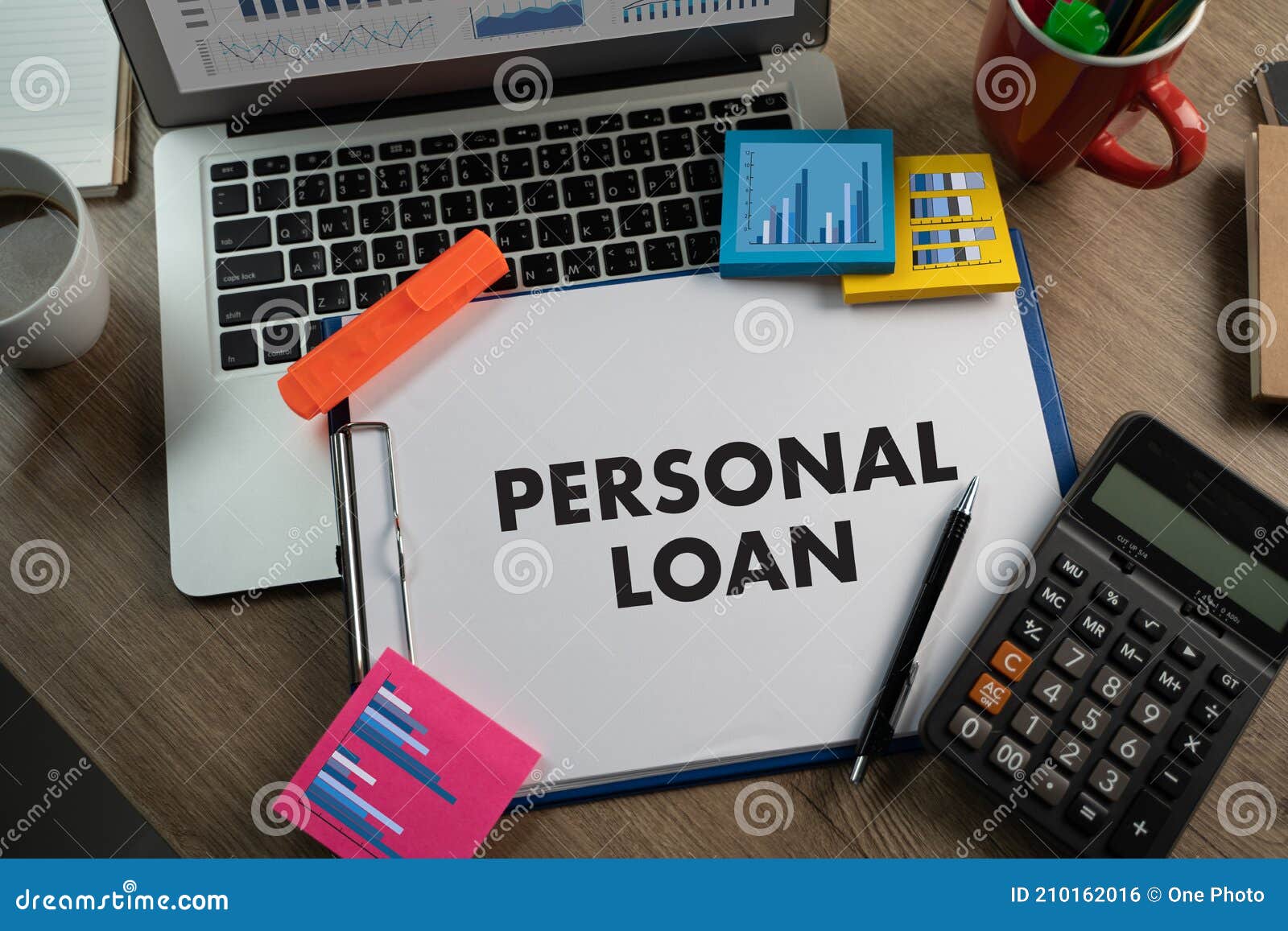 PERSONAL LOAN Man Hand Tablet Technology Internet and Network To ...