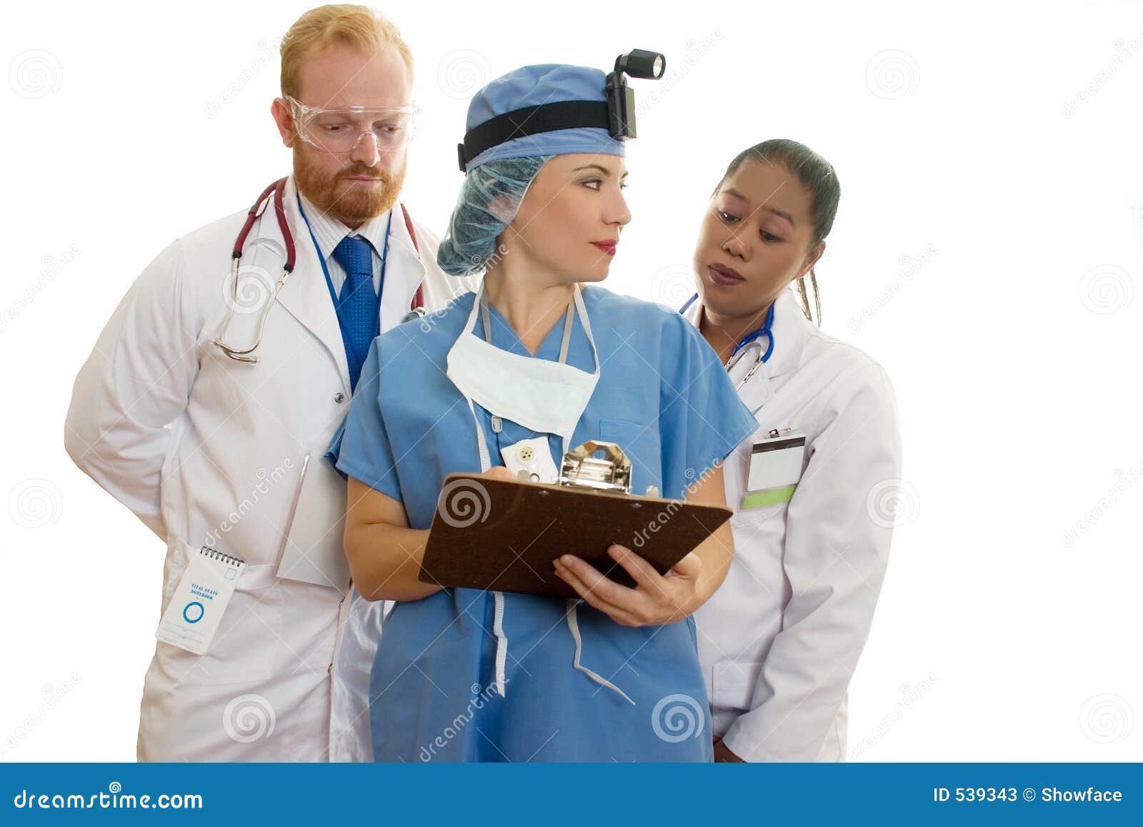 Personal Médico Del Cuidado Médico Tres Imagen de archivo - Imagen de ...