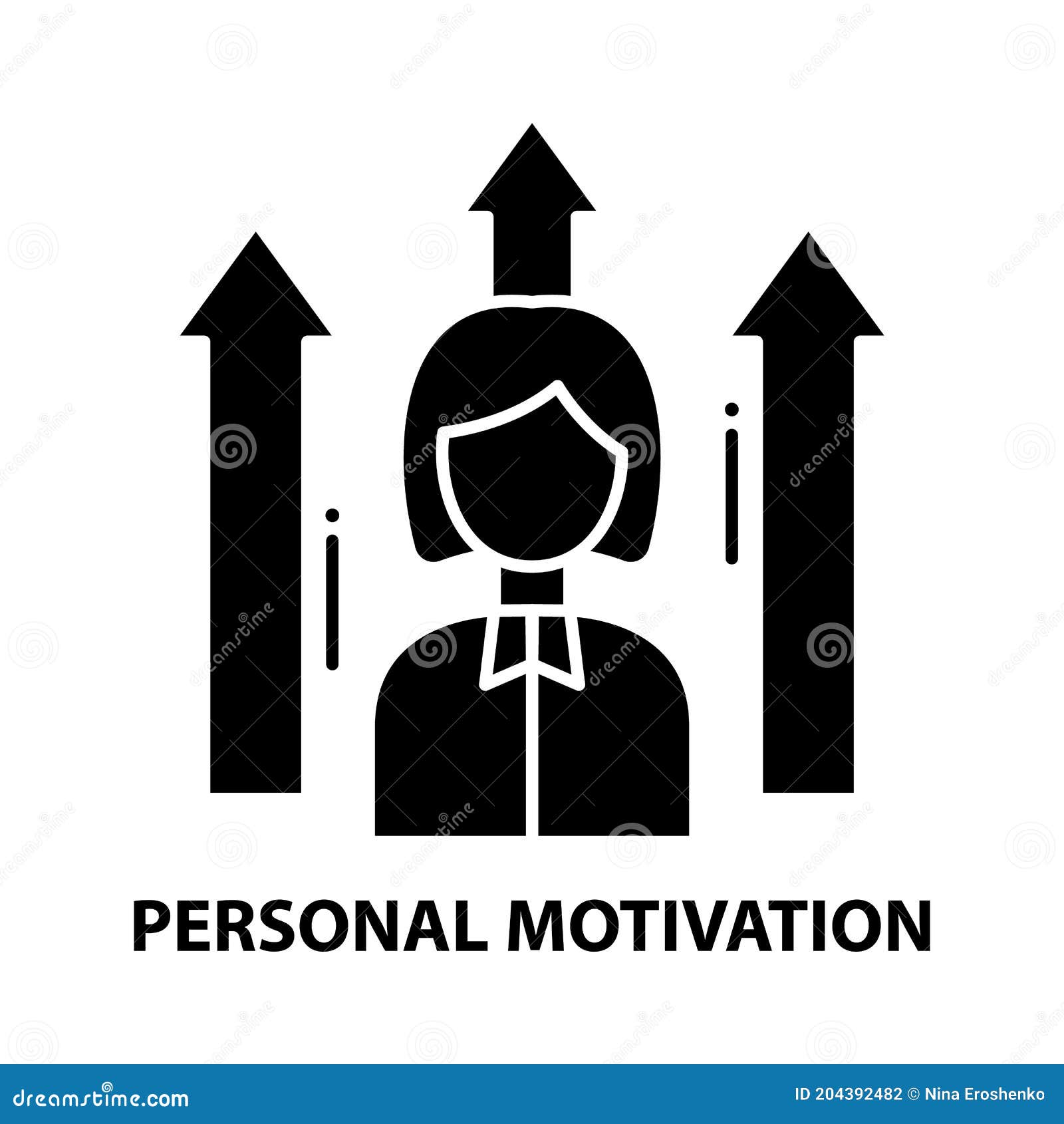 Personal Motivation Linear Icons, Signs, Symbols Vector Line ...