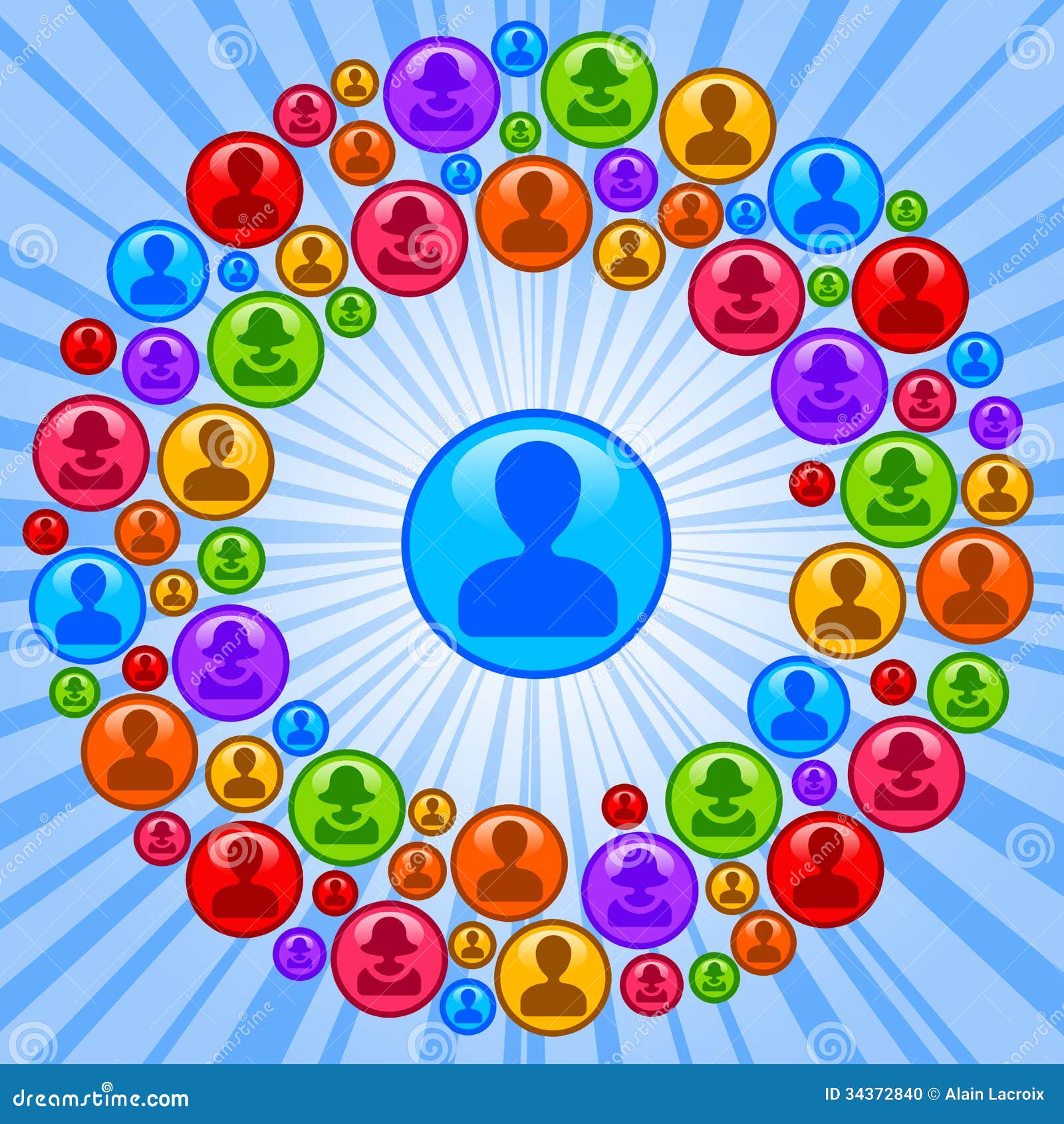 Personal network stock illustration. Illustration of forum - 34372840