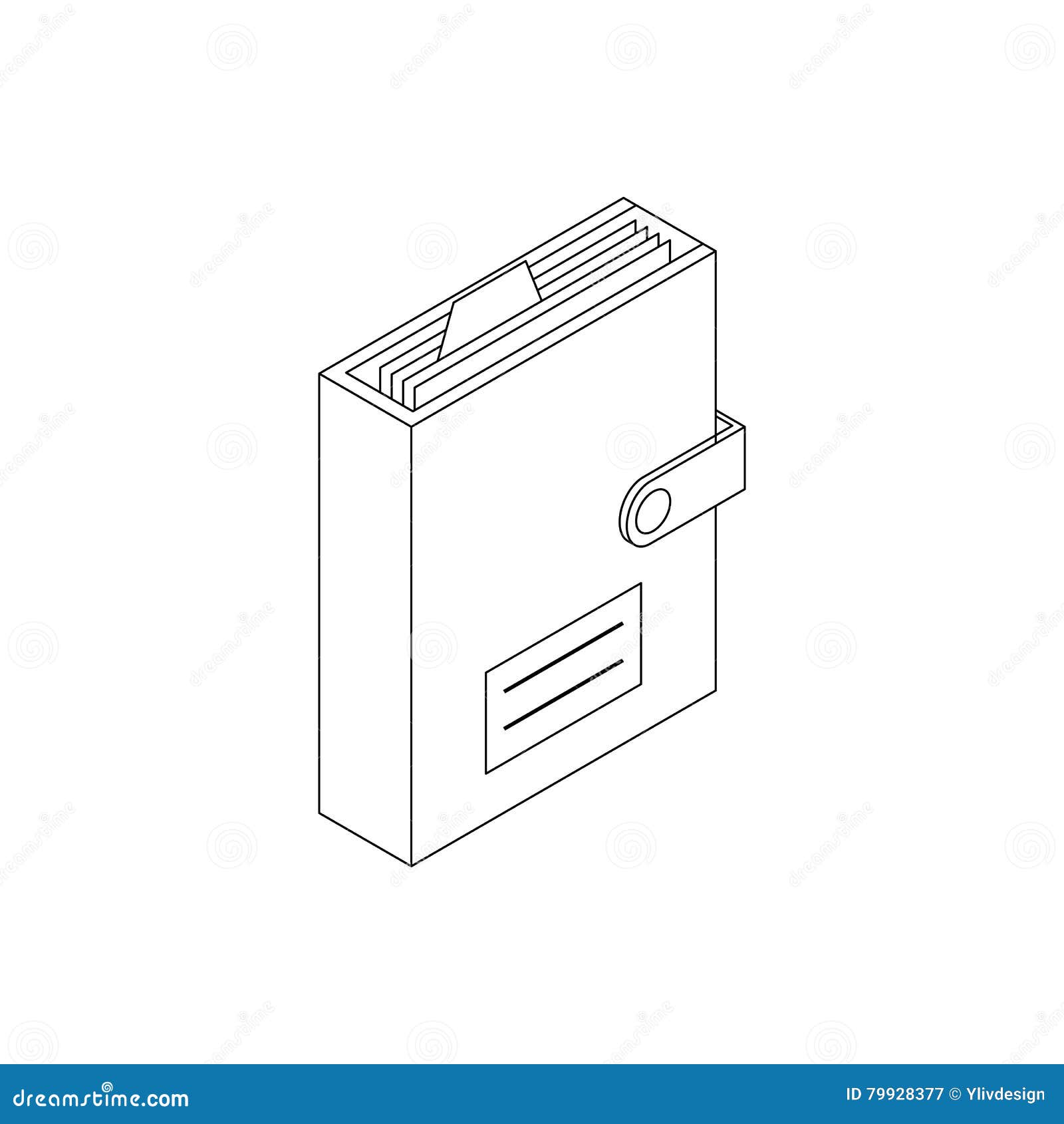 Personal Organizer Icon, Isometric 3d Style Stock Vector - Illustration ...