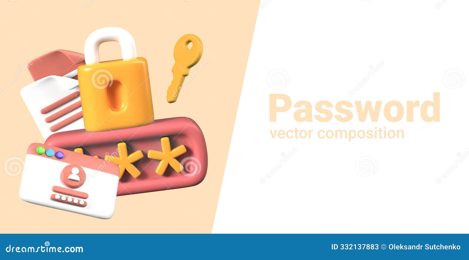 Personal Password. Account Access. User Verification Stock Vector ...