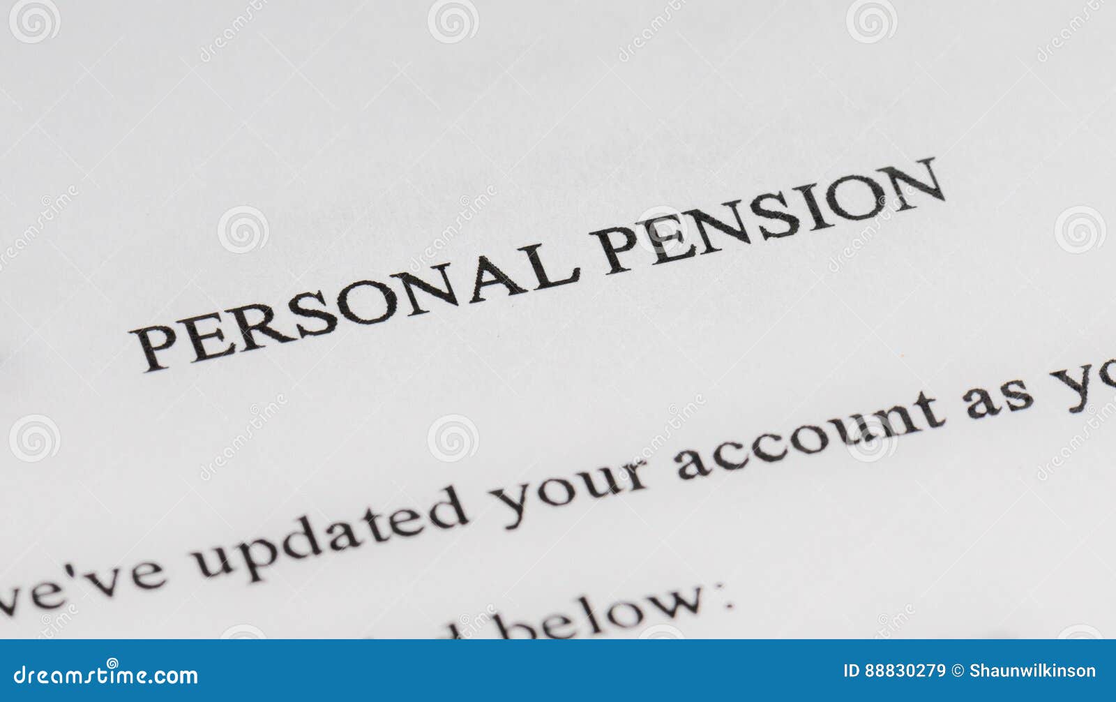 Personal pension stock image. Image of pension, save - 88830279