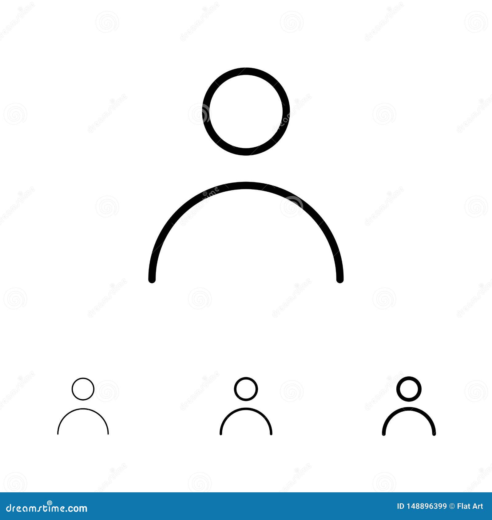 Personal, Personalization, Profile, User Bold and Thin Black Line Icon ...