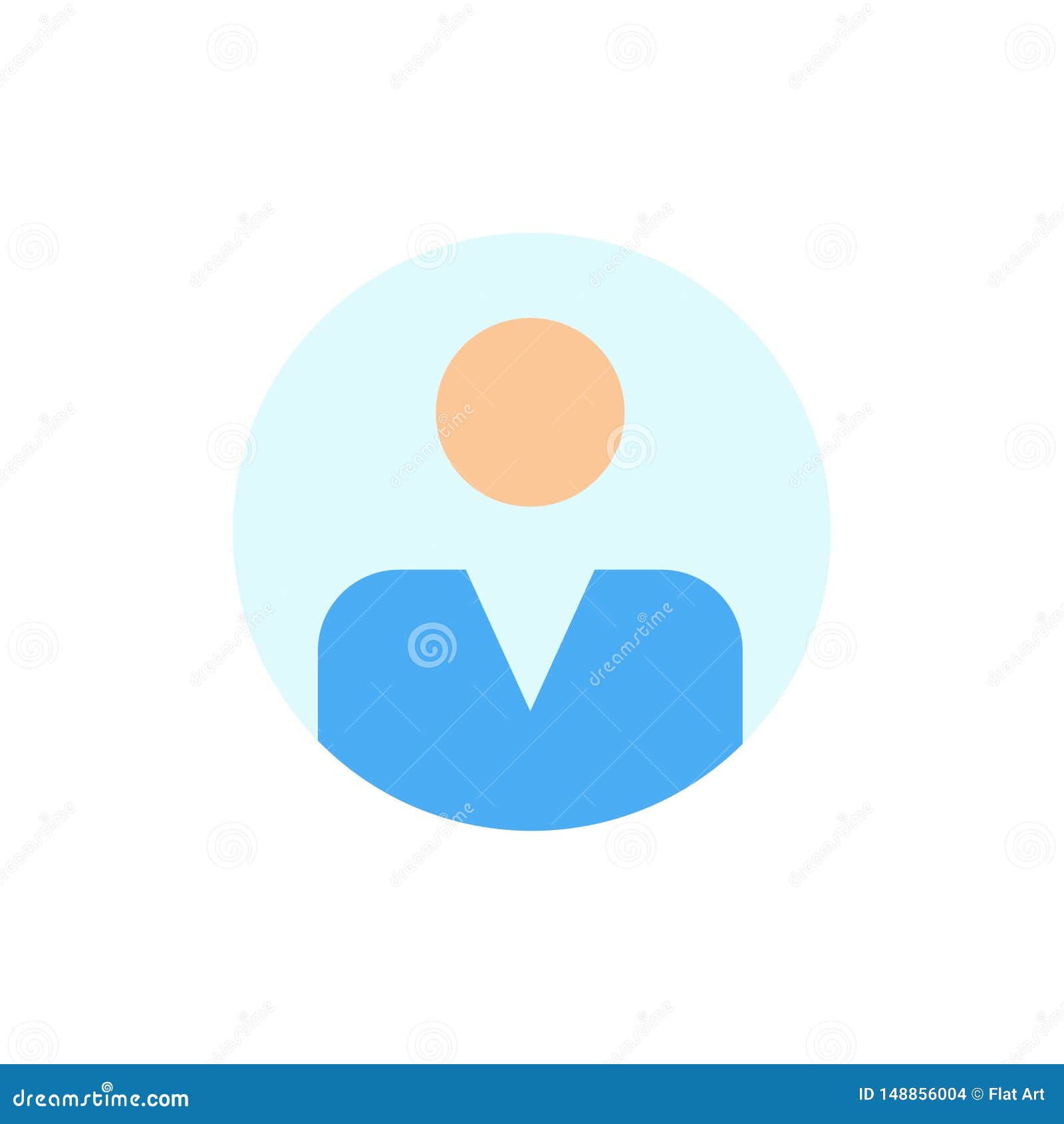 Personal, Personalization, Profile, User Flat Color Icon. Vector Icon ...