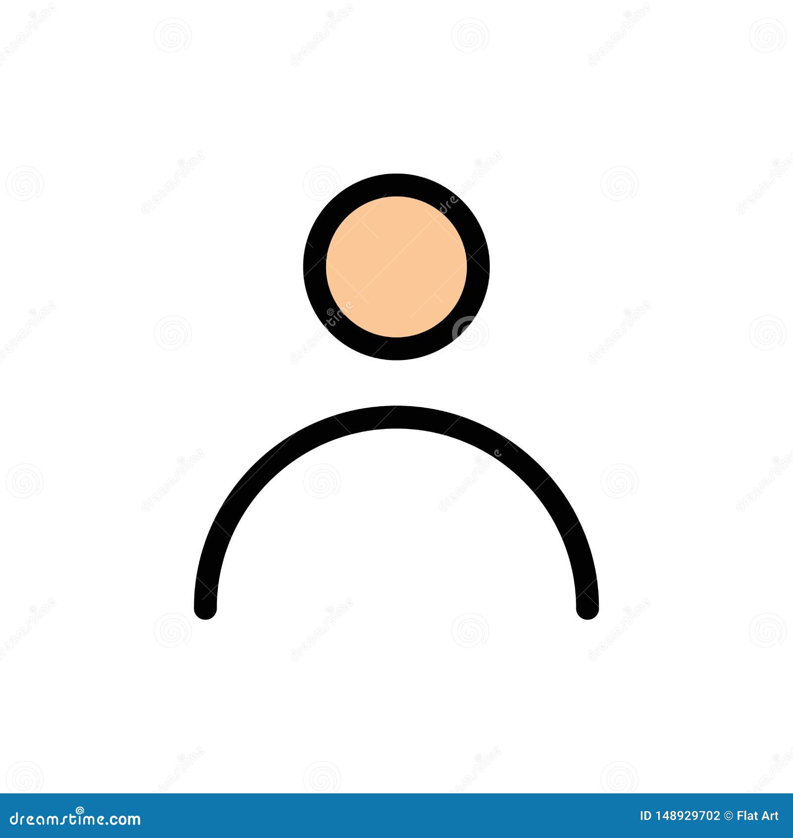 Personal, Personalization, Profile, User Flat Color Icon. Vector Icon ...