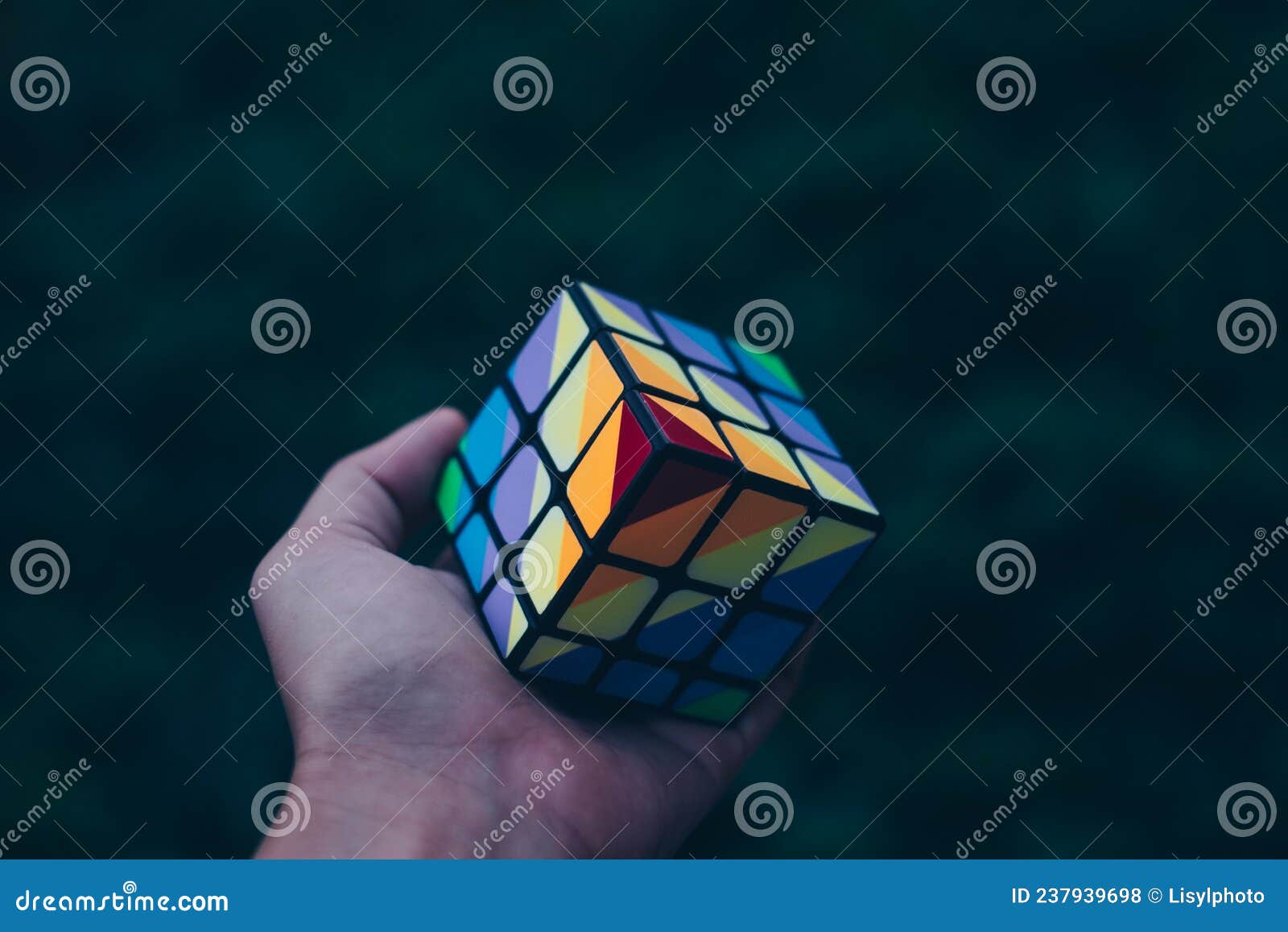 Triangle Rubik`s Cube In A Shape Of A Pyramid Editorial Photo ...
