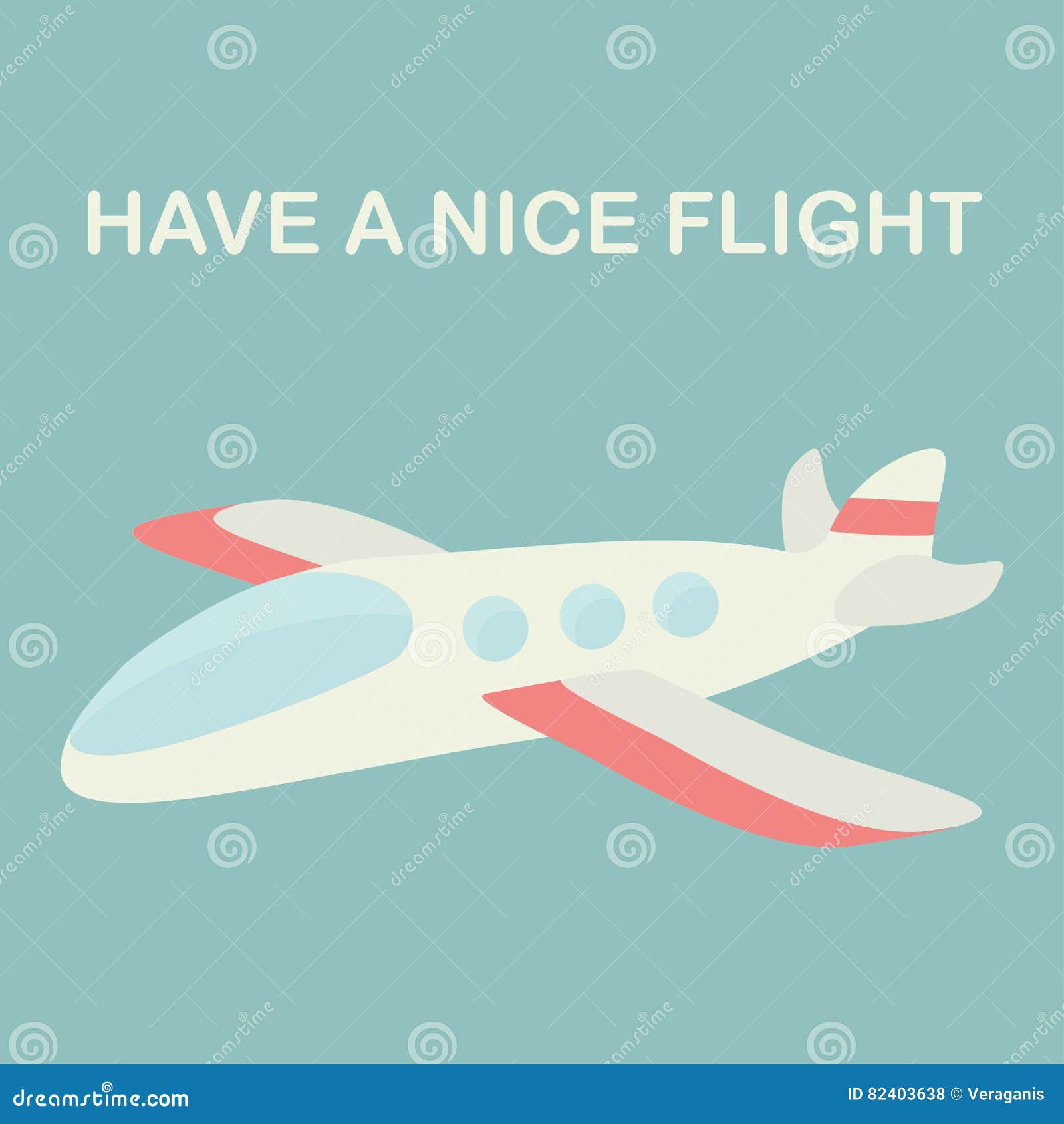 Personal Plane. Have a Nice Flight Stock Vector - Illustration of ...