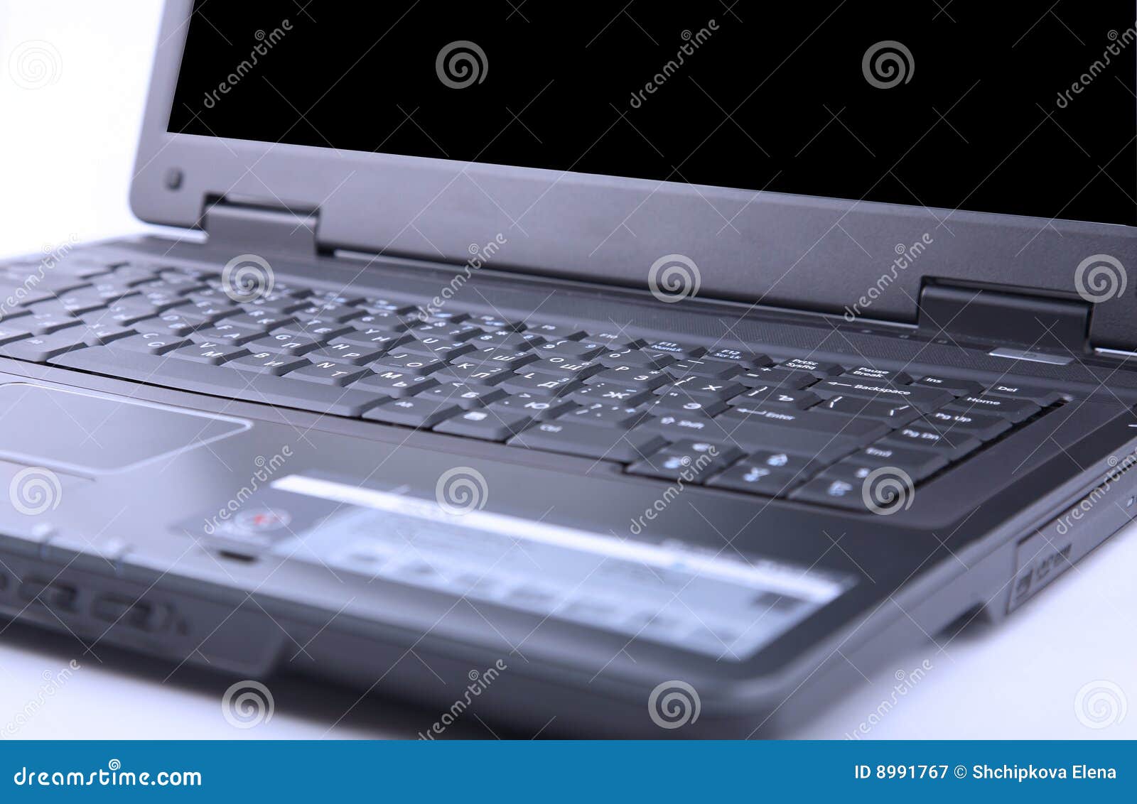 Personal portable computer stock image. Image of display - 8991767