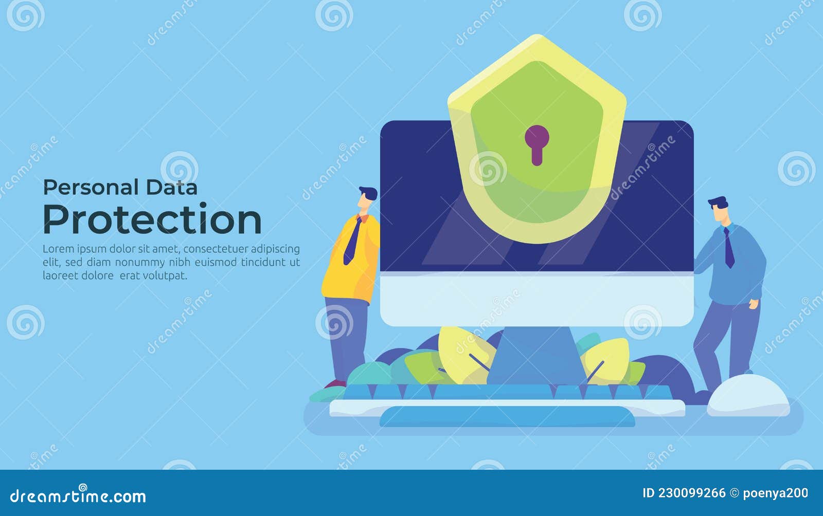 Personal Privacy Data Protection and Cyber Security Concept with ...