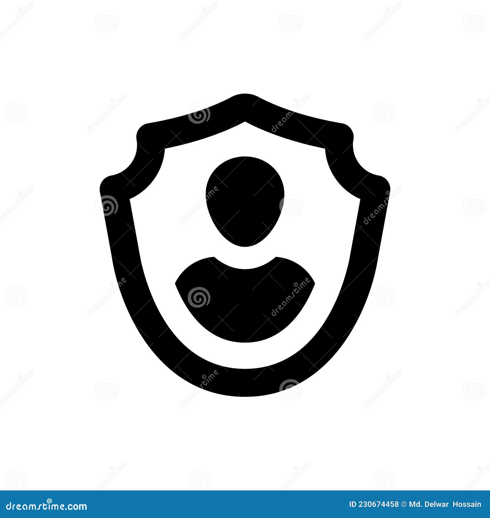 Personal Privacy Protection Icon Stock Vector - Illustration of vector ...