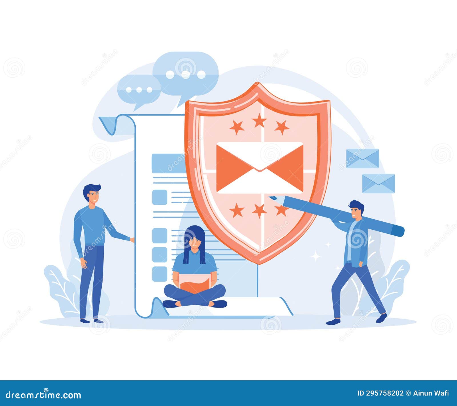 Personal, Private Data, Mail, Email Encryption, Protection. Stock ...