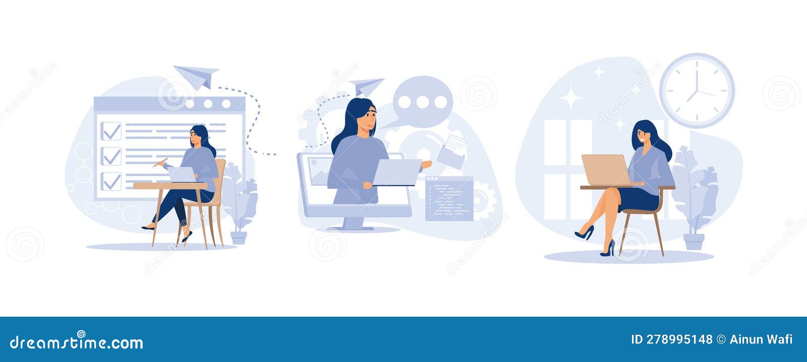 Personal Productivity and Task Management- Set of Business Concept ...