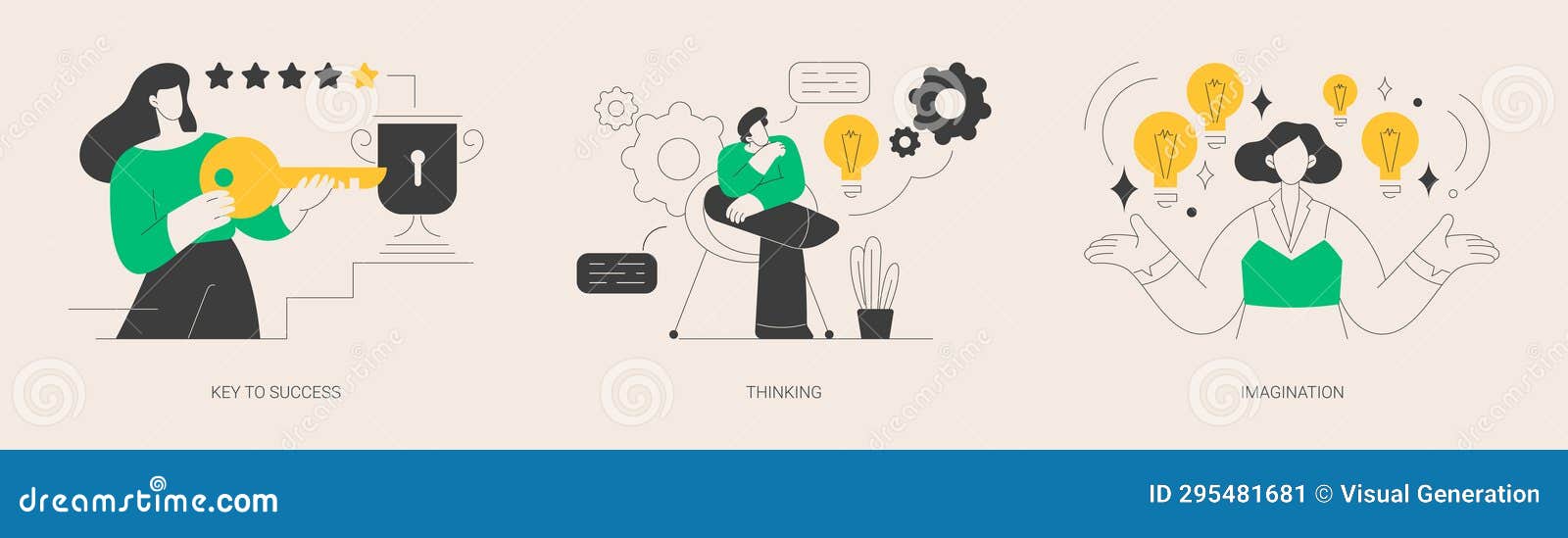 Personal and Professional Growth Abstract Concept Vector Illustrations ...