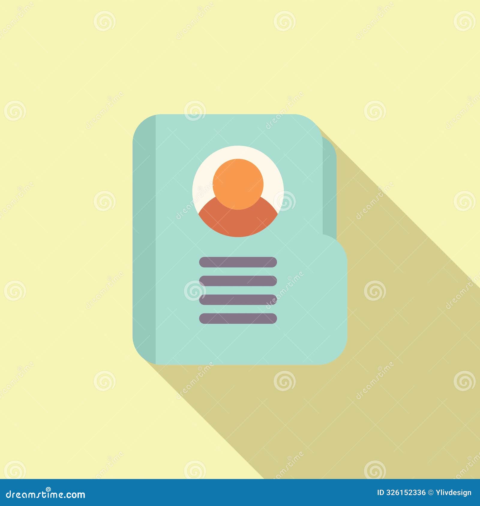 Personal Profile Folder Representing Online User Account Information ...