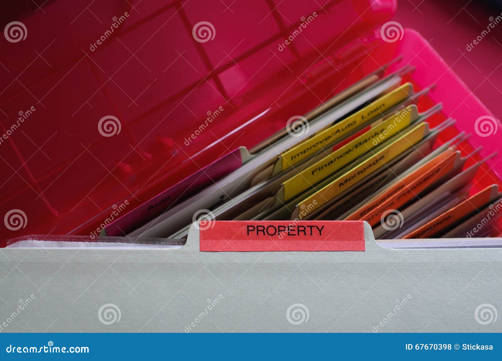 Personal Property Documents Stock Photo - Image of management, hanging ...