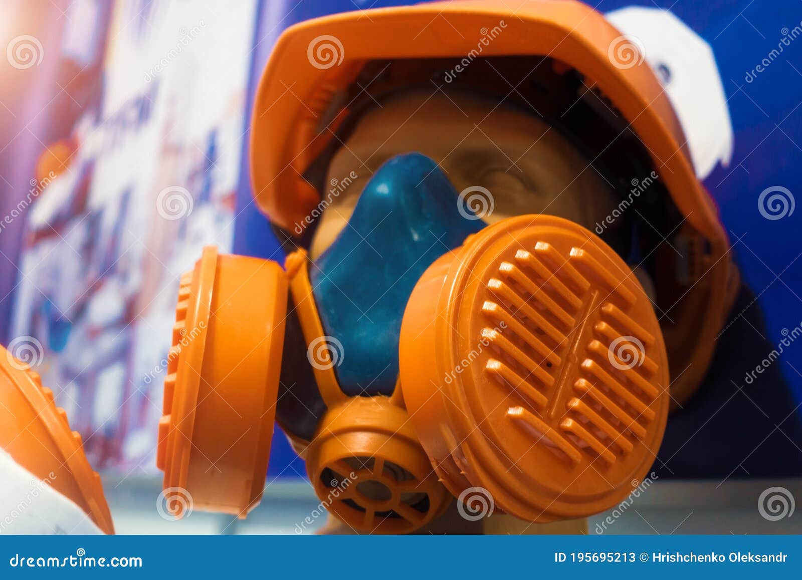 Personal Protective Equipment Mask for Hazardous Work Stock Image ...