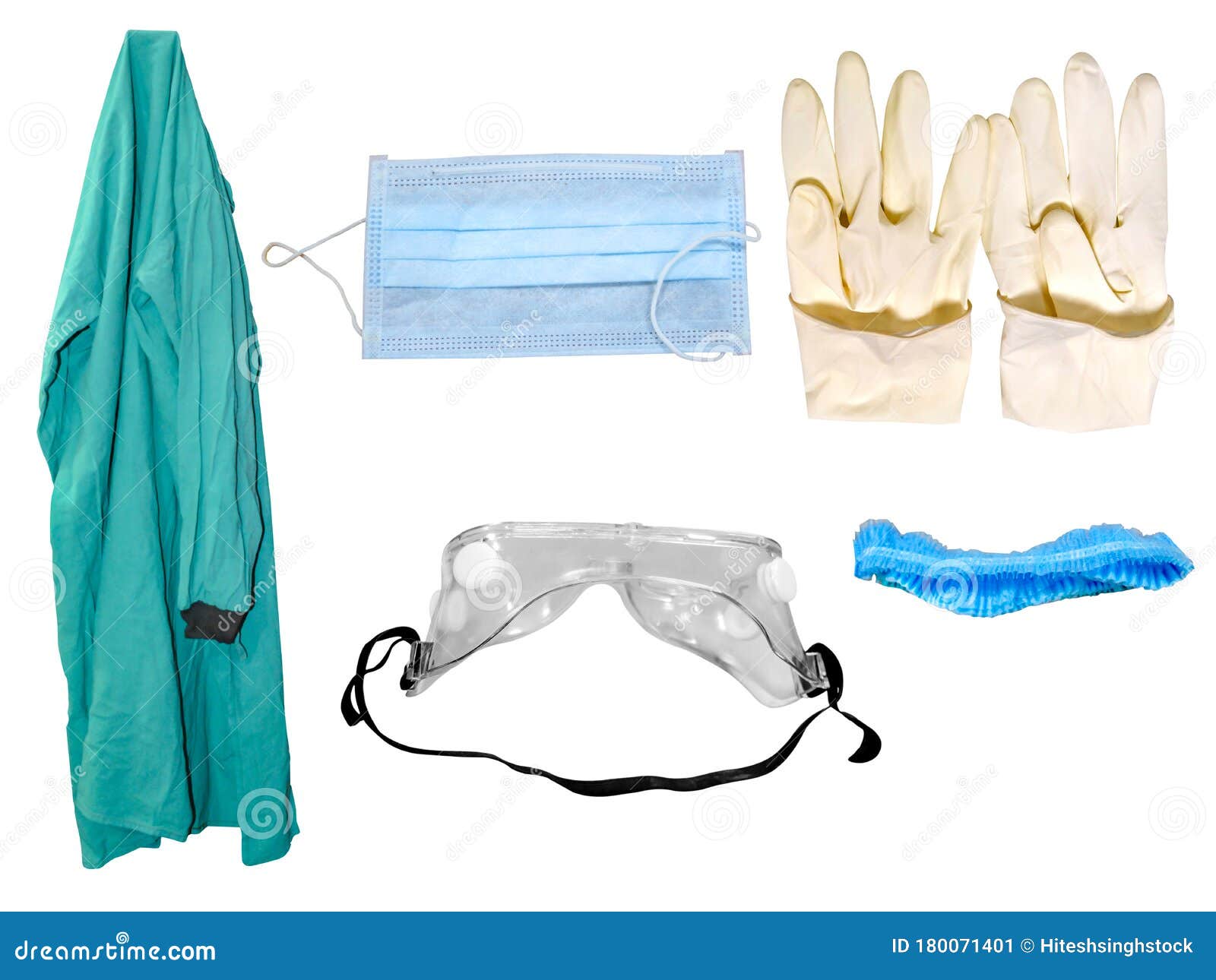 Personal Protective Equipment PPE Kit Stock Image - Image of equipment ...