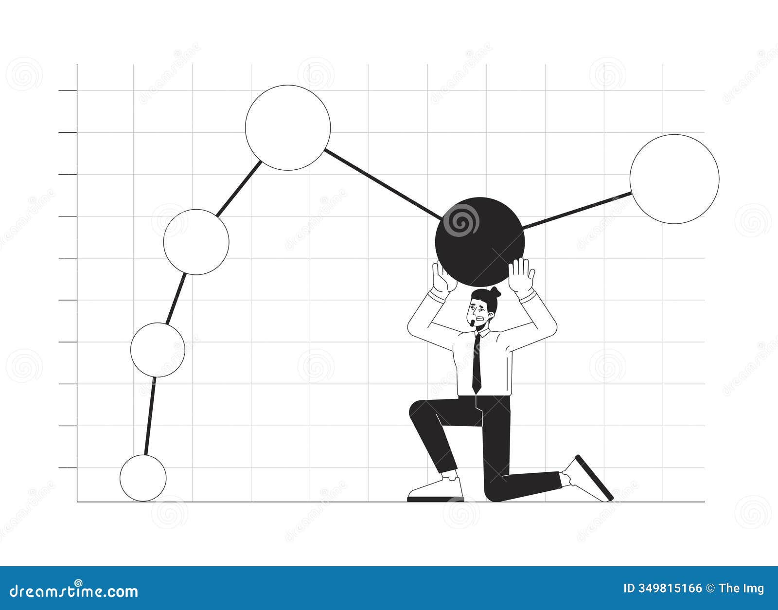 Personal Responsibility in Business Black and White 2D Illustration ...