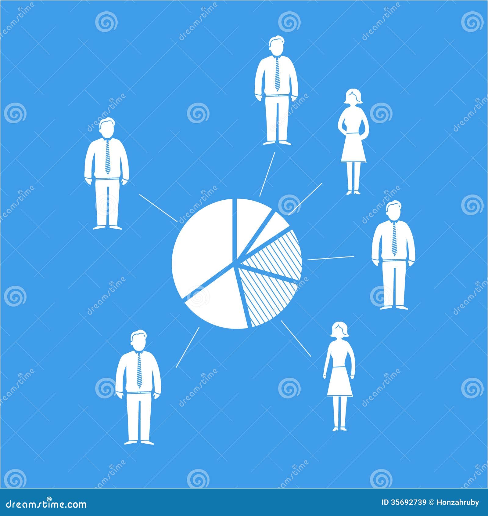 Personal Responsibility in Work Team Stock Illustration - Illustration ...