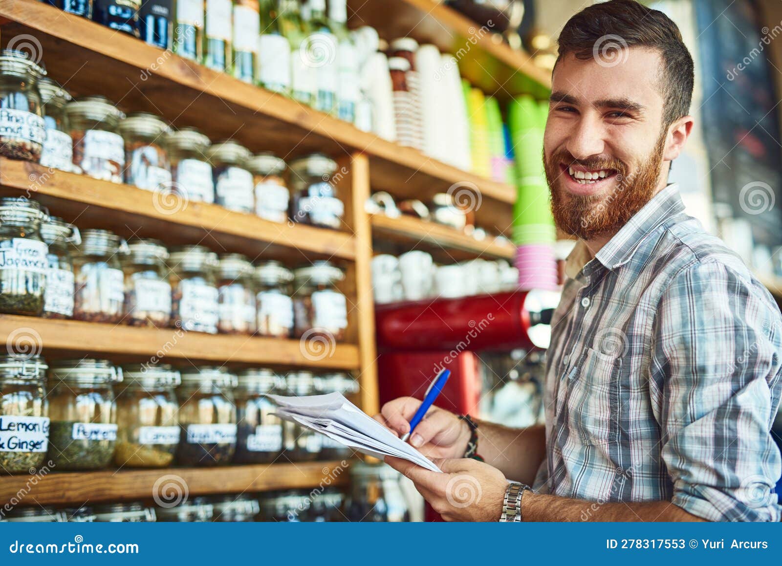 Personal Satisfaction Overpowers Everything Else. a Shop Owner Doing ...