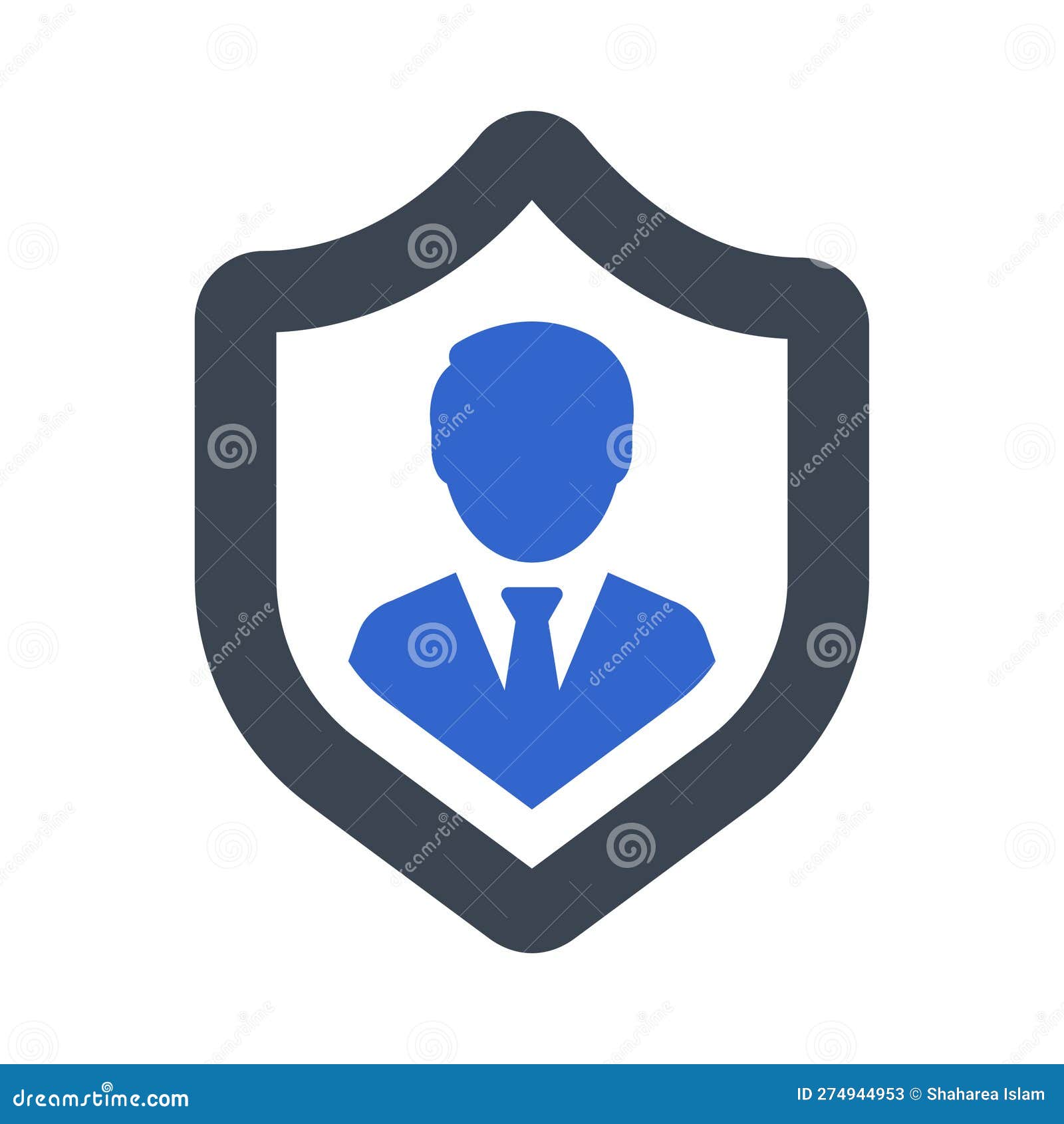 Personal security icon stock vector. Illustration of policy - 274944953