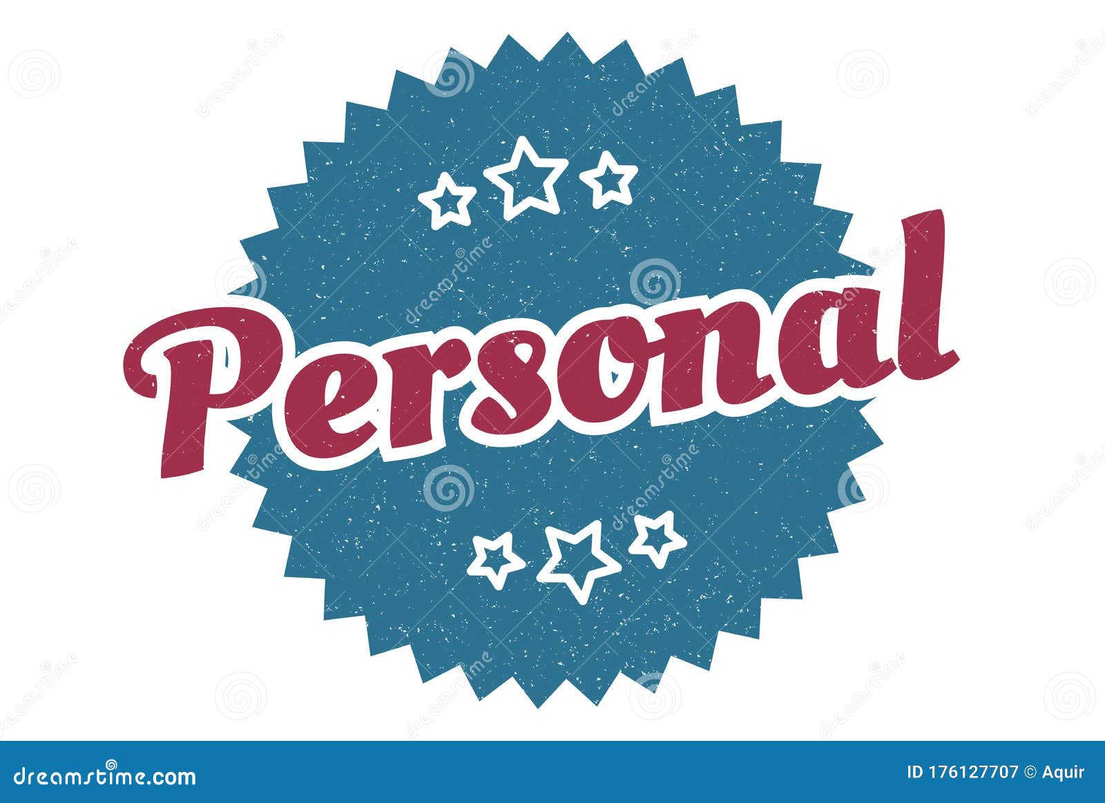 Personal Sign. Personal Vintage Retro Label Stock Vector - Illustration ...