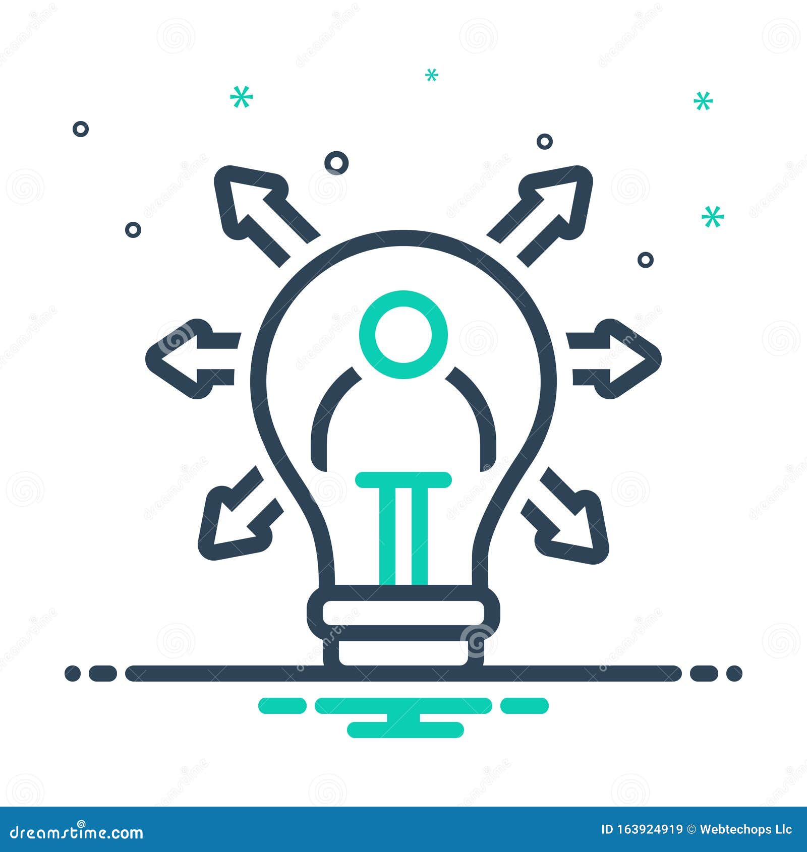 Mix Icon for Personal Solution, Personal and Explanation Stock Vector ...