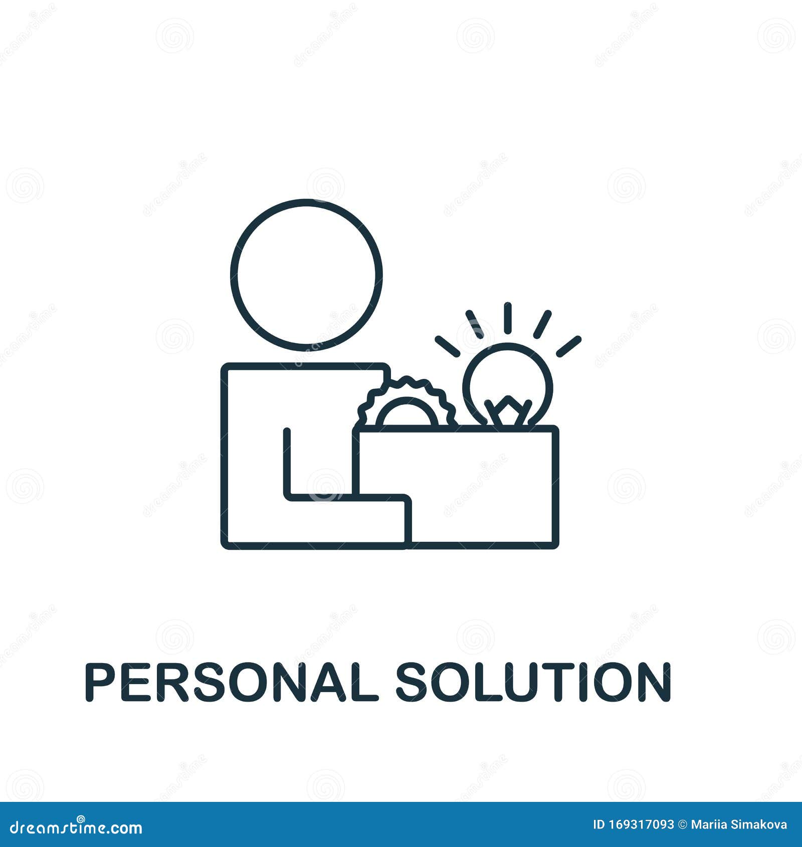 Personal Solution Icon from Reputation Management Collection. Simple ...