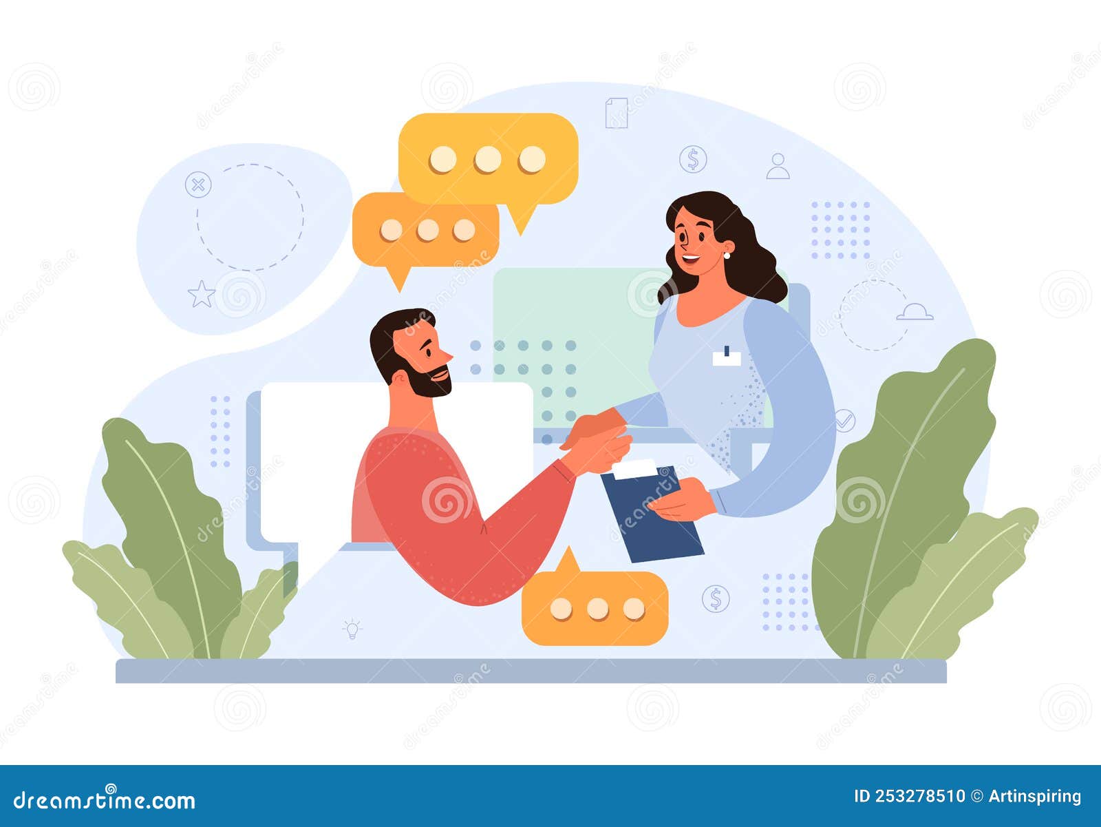 Interactions. Handshake. Generative AI (Real 300 DPI) Royalty-Free ...