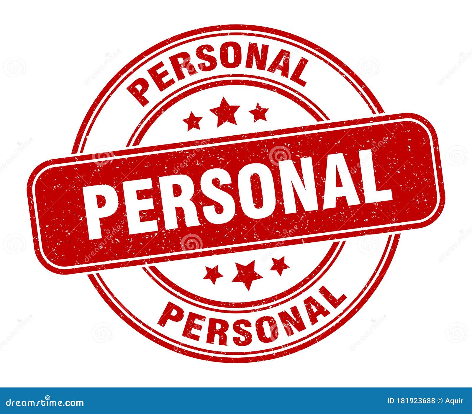 Personal Stamp. Personal Round Grunge Sign Stock Vector - Illustration ...