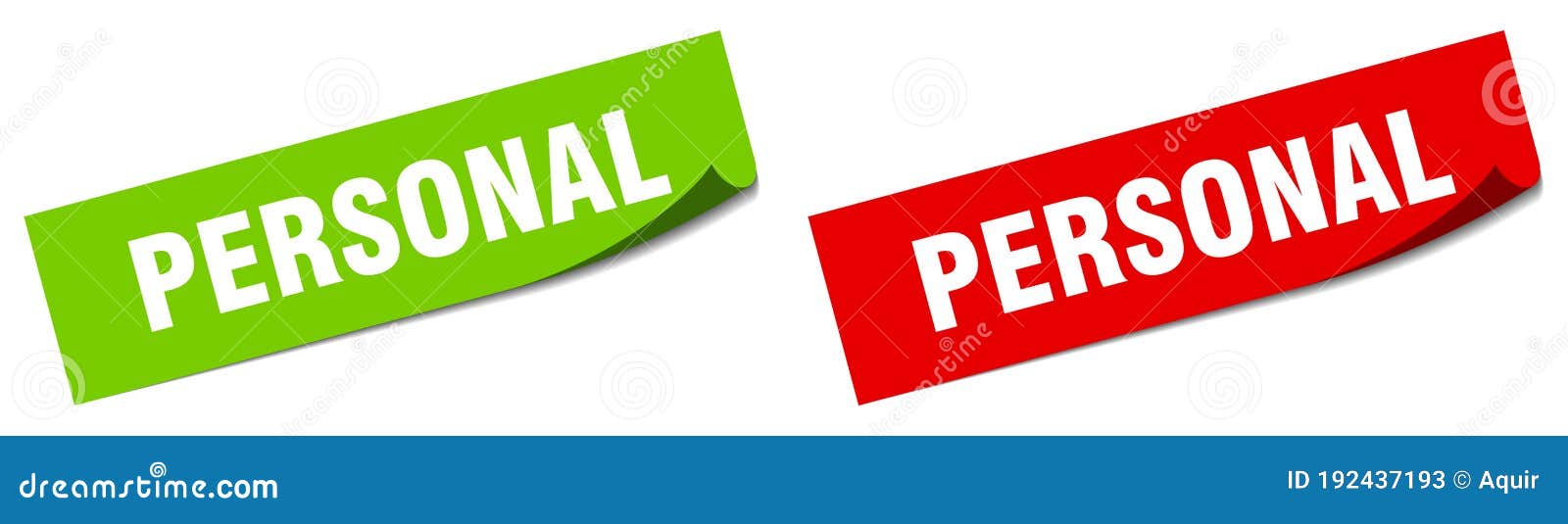 Personal Sticker. Personal Sign Set Stock Vector - Illustration of ...
