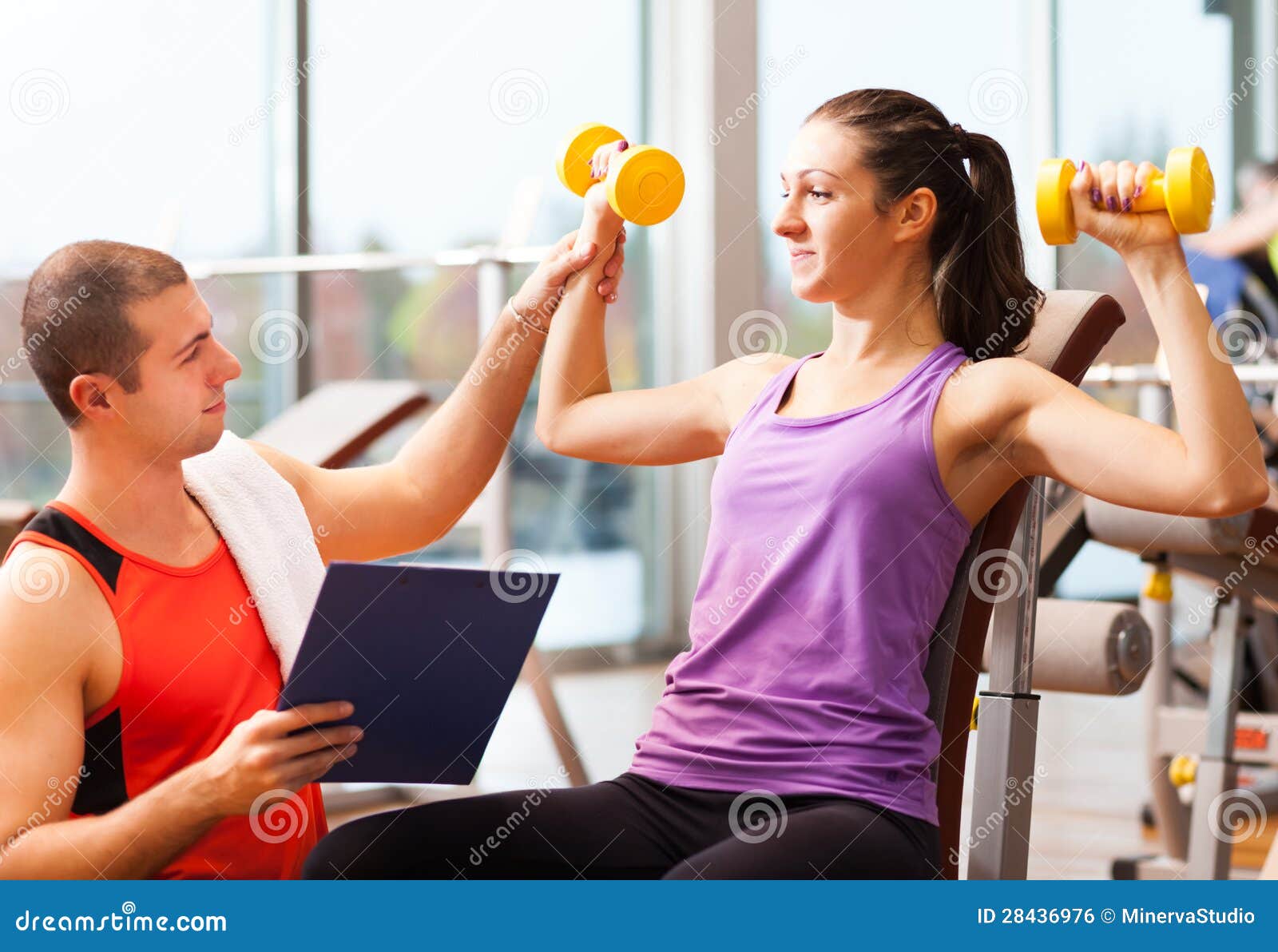 Personal trainer stock photo. Image of wellness, club - 28436976