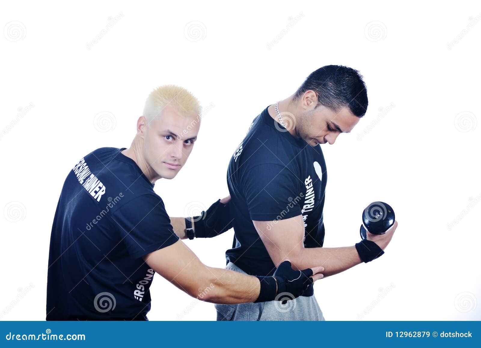 Personal trainer man stock image. Image of health, body - 12962879