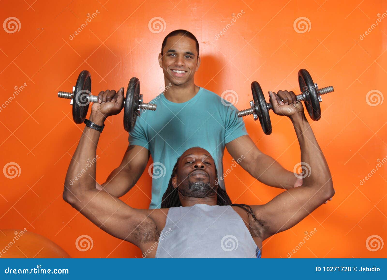 Personal Trainer and Trainee Stock Photo - Image of strenth, apprentice ...