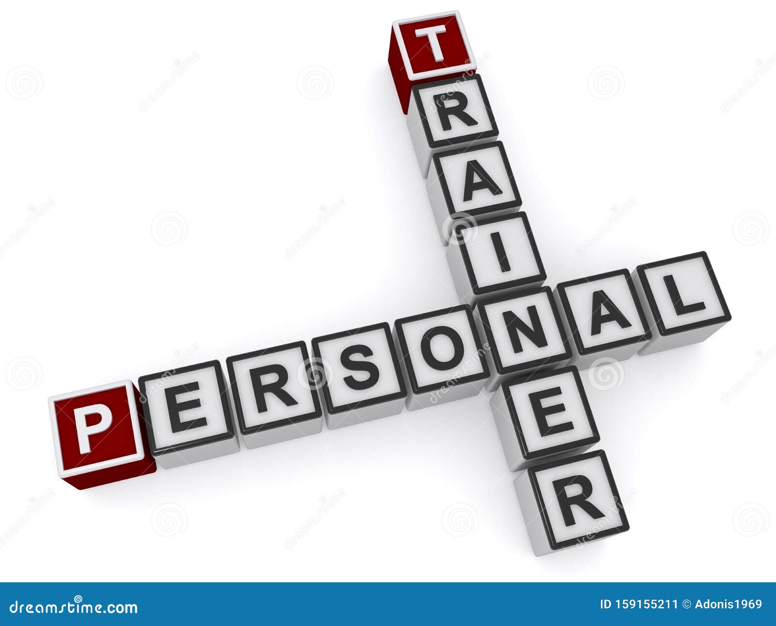 Personal Trainer Word Block Stock Illustration - Illustration of text ...
