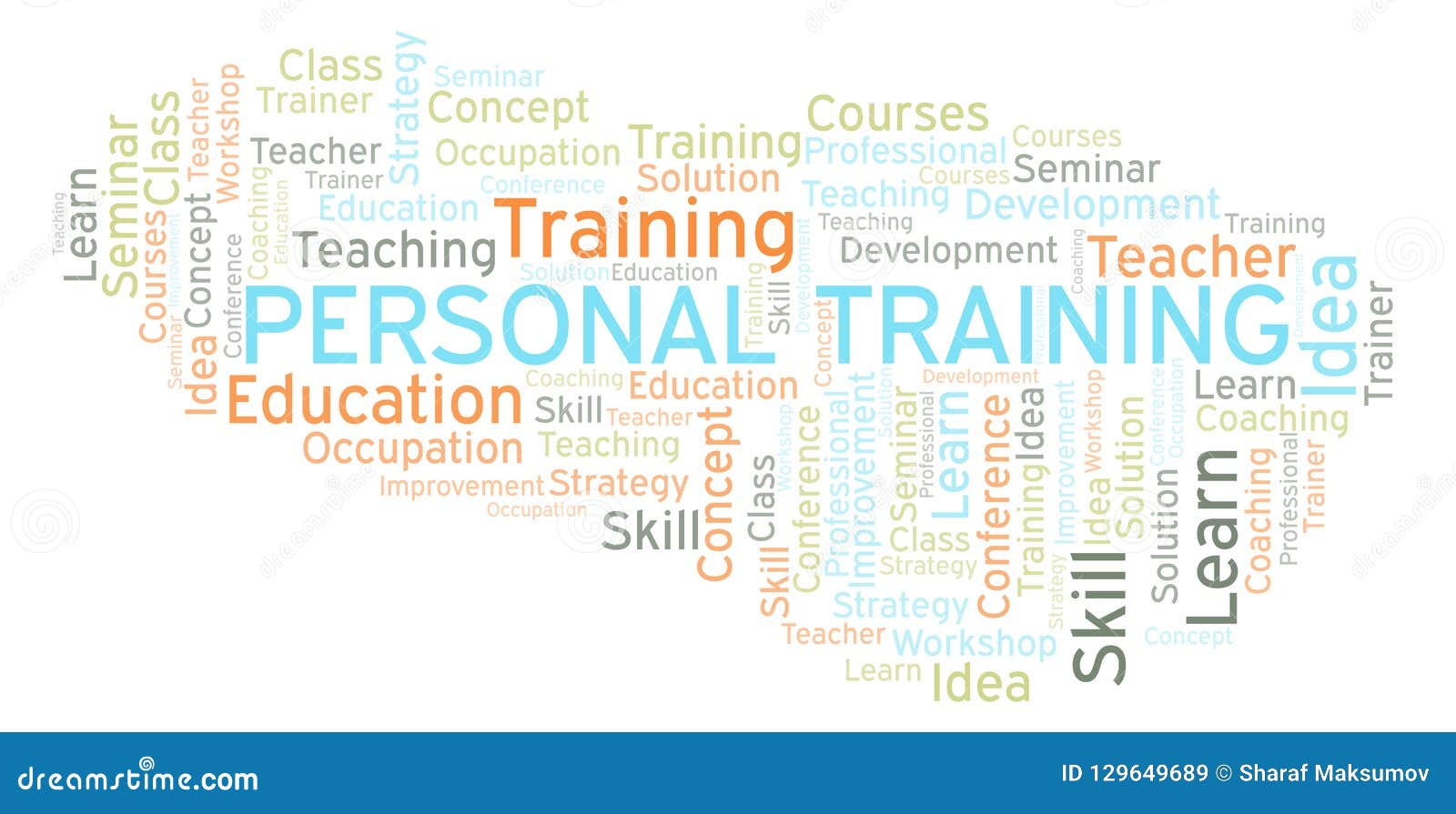 Personal Training Word Cloud. Stock Illustration - Illustration of ...