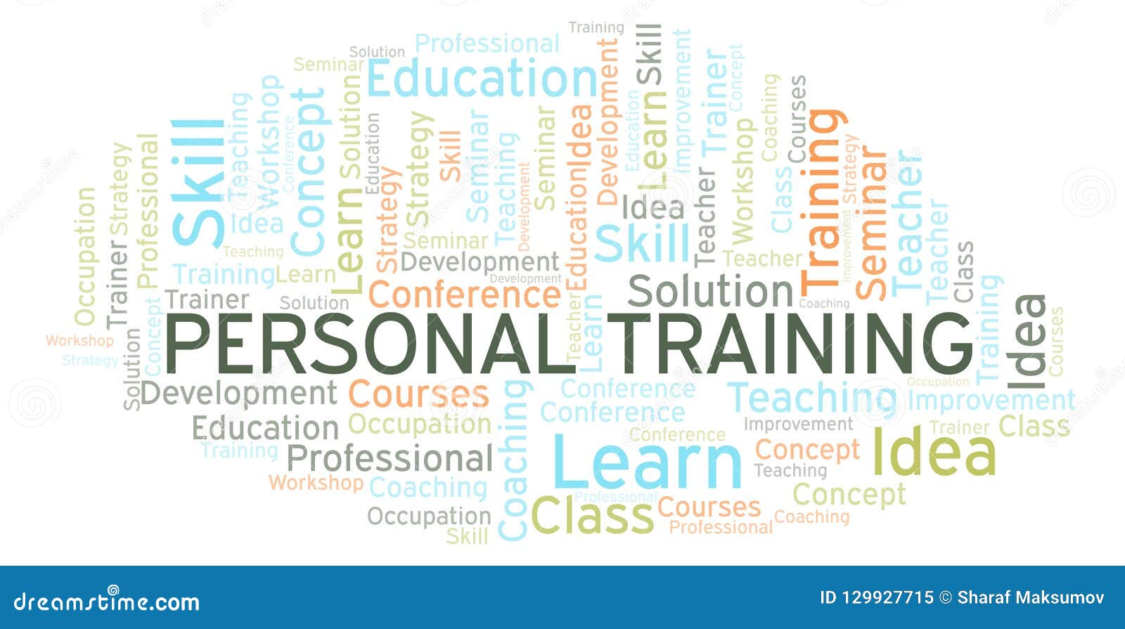 Personal Training Word Cloud. Stock Illustration - Illustration of ...
